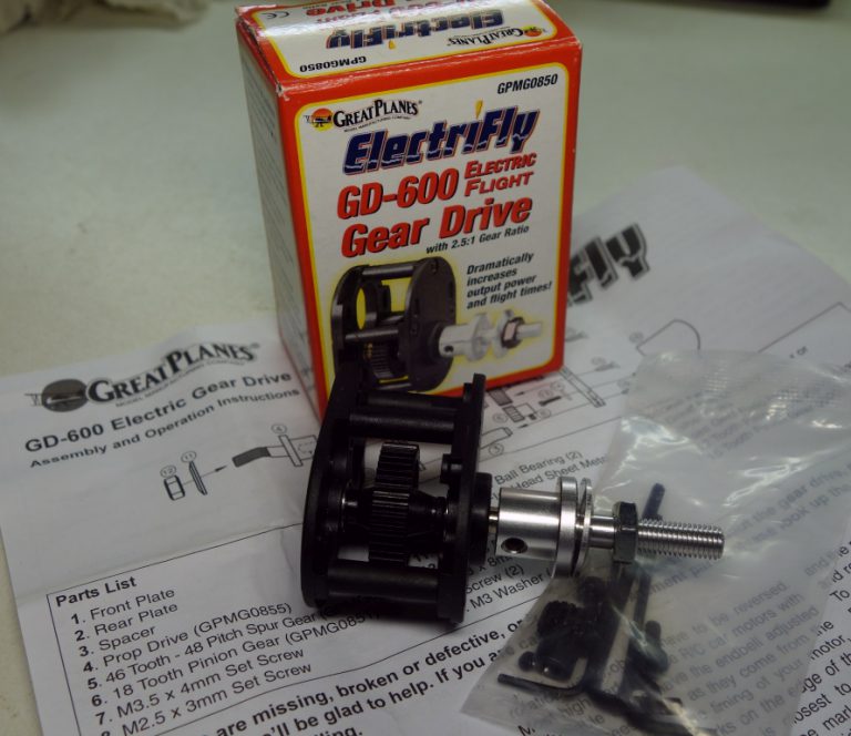 Great Planes ElectriFly GD-600 Electric Gear Drive | ScalerParts.net